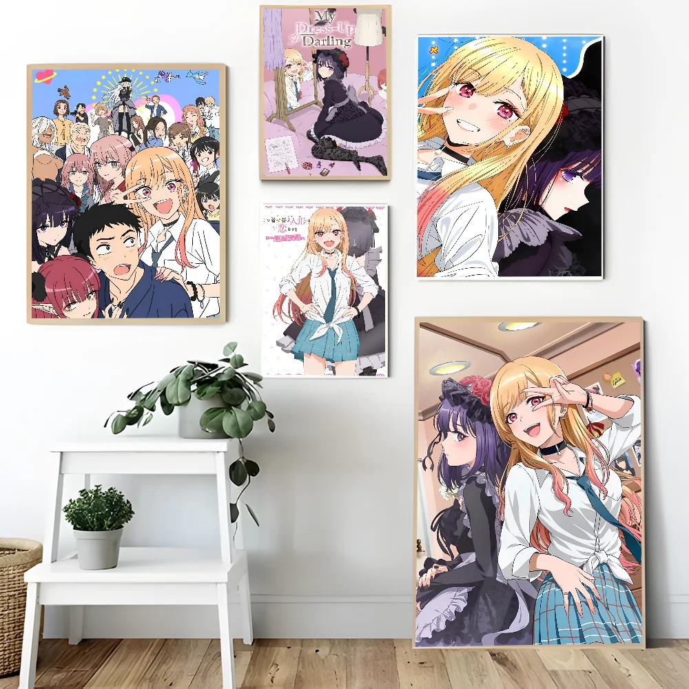 Anime My Dress-Up Darling Anime Posters Sticky Whitepaper Sticker DIY ...
