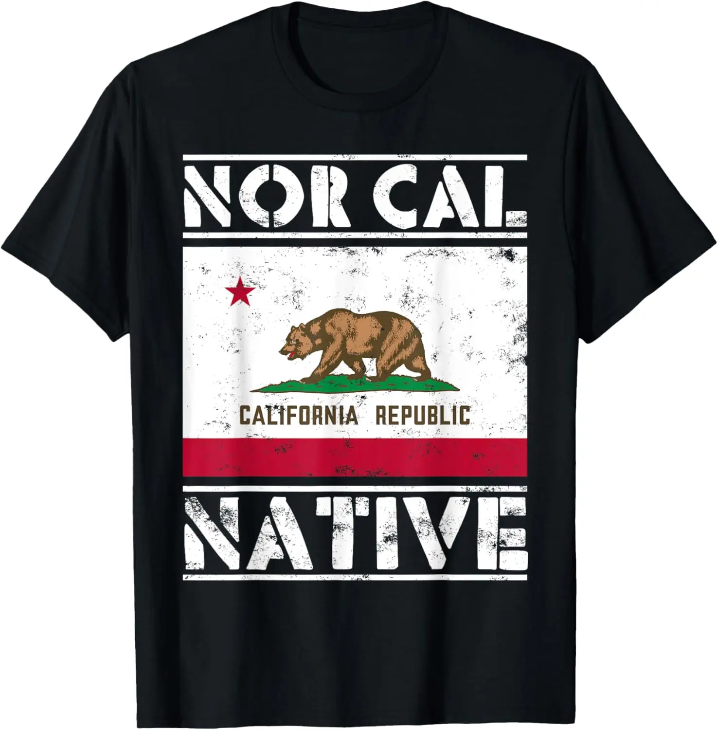 Nor-Cal Native Northern California Apparel, San Francesco CA T-Shirt ...