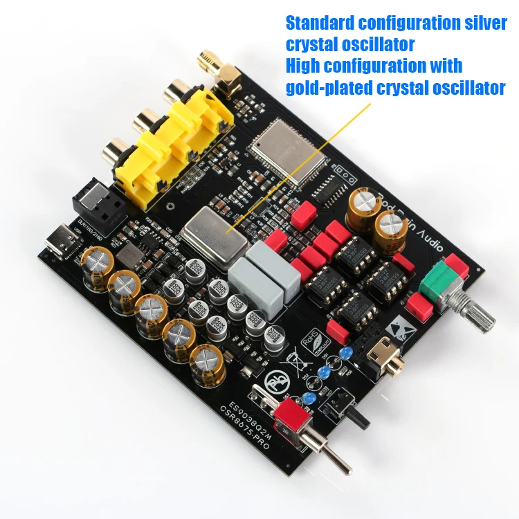 ЦАП Rod Rain Audio ES9038Q2M DAC QCC5125, плата Bluetooth 5,0, декодер звука APTX-HD LDAC HIFI ...