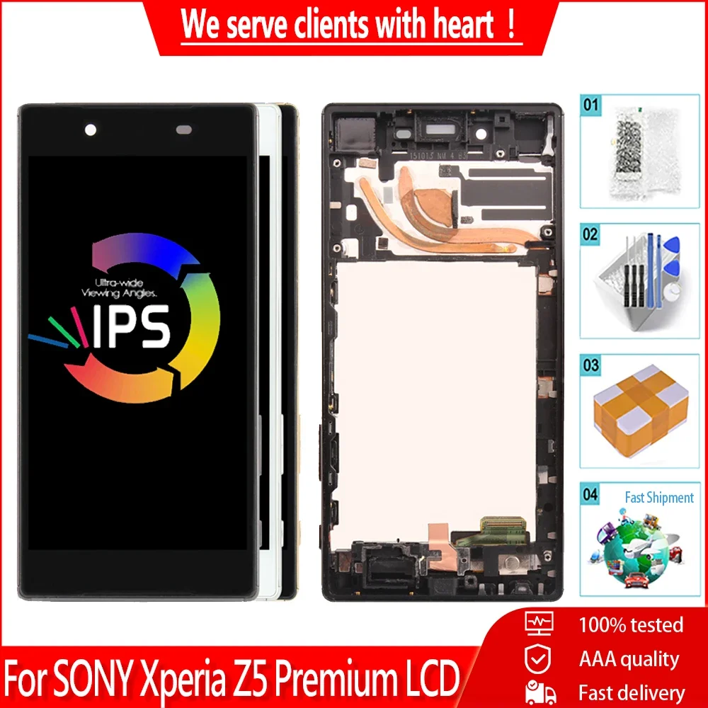 Оригинальный ЖК-дисплей 5,5 дюйма для SONY Xperia Z5 Premium E6853 ...