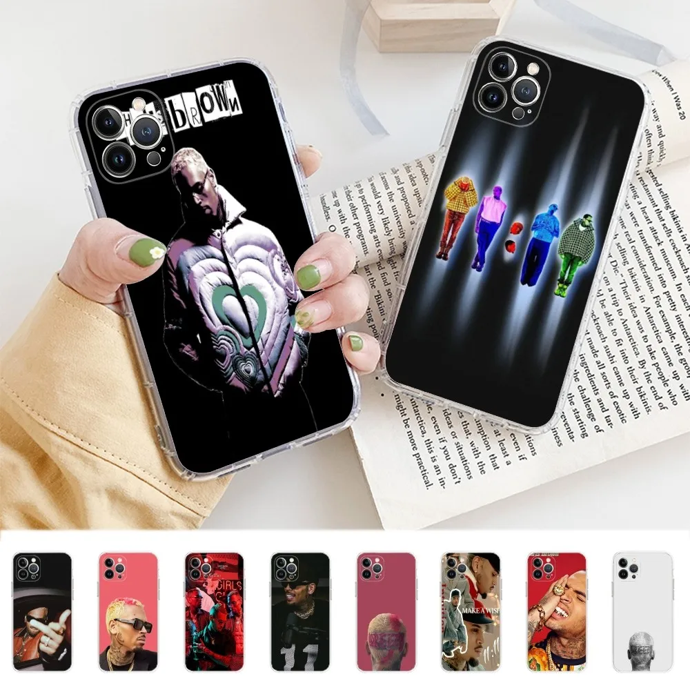 C-Chris B-Brown American Rapper Phone Case For IPhone 16 15 14 13 12 ...