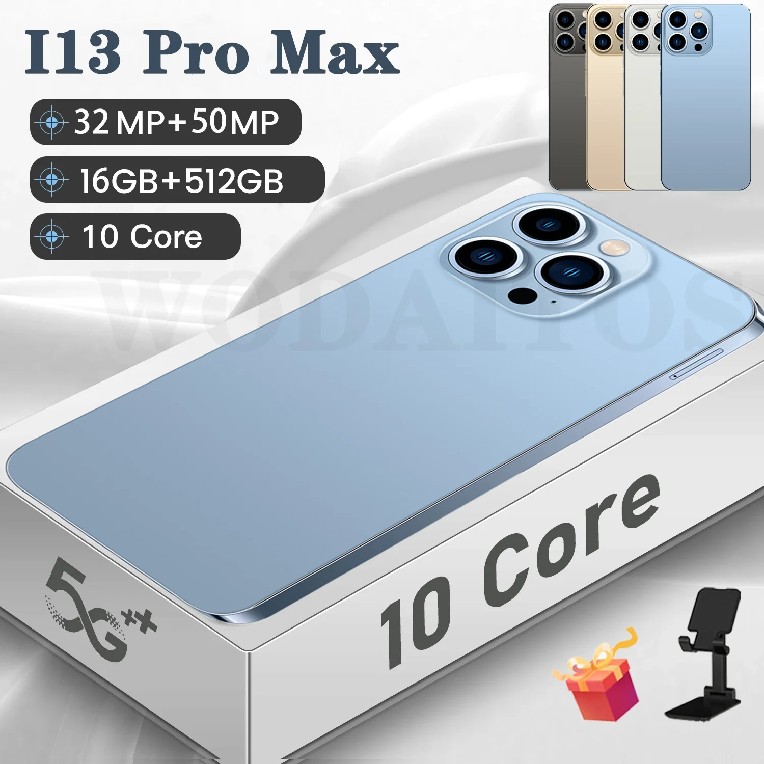 2022 New Global Version I13 Pro Max 6.7 Inch Full Screen Smartphone 12Gb+512Gb 32+50Mp Hd Camera ...