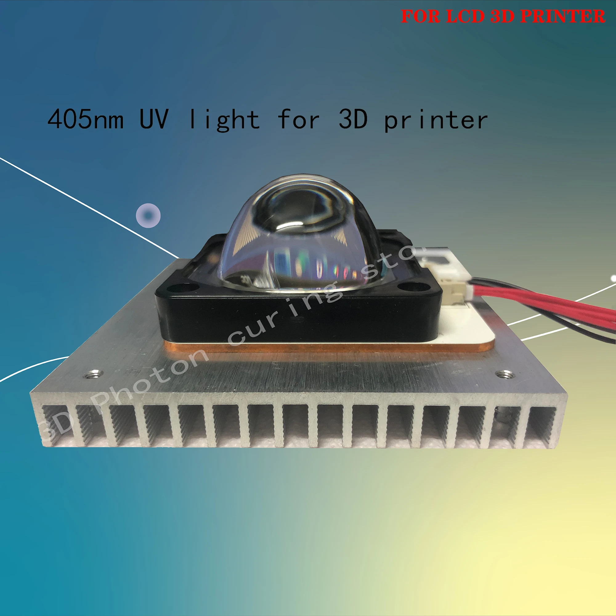 6.06-6.6inch Elegoo 3d Printer Uv Led 405nm Cob Uv Light Source For 3d ...
