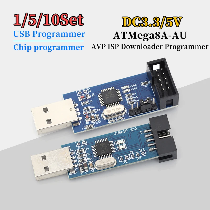 USBASP AVR Программатор ATMEGA8 ATMEGA128 ATtiny/CAN/PWM Модуль | AliExpress