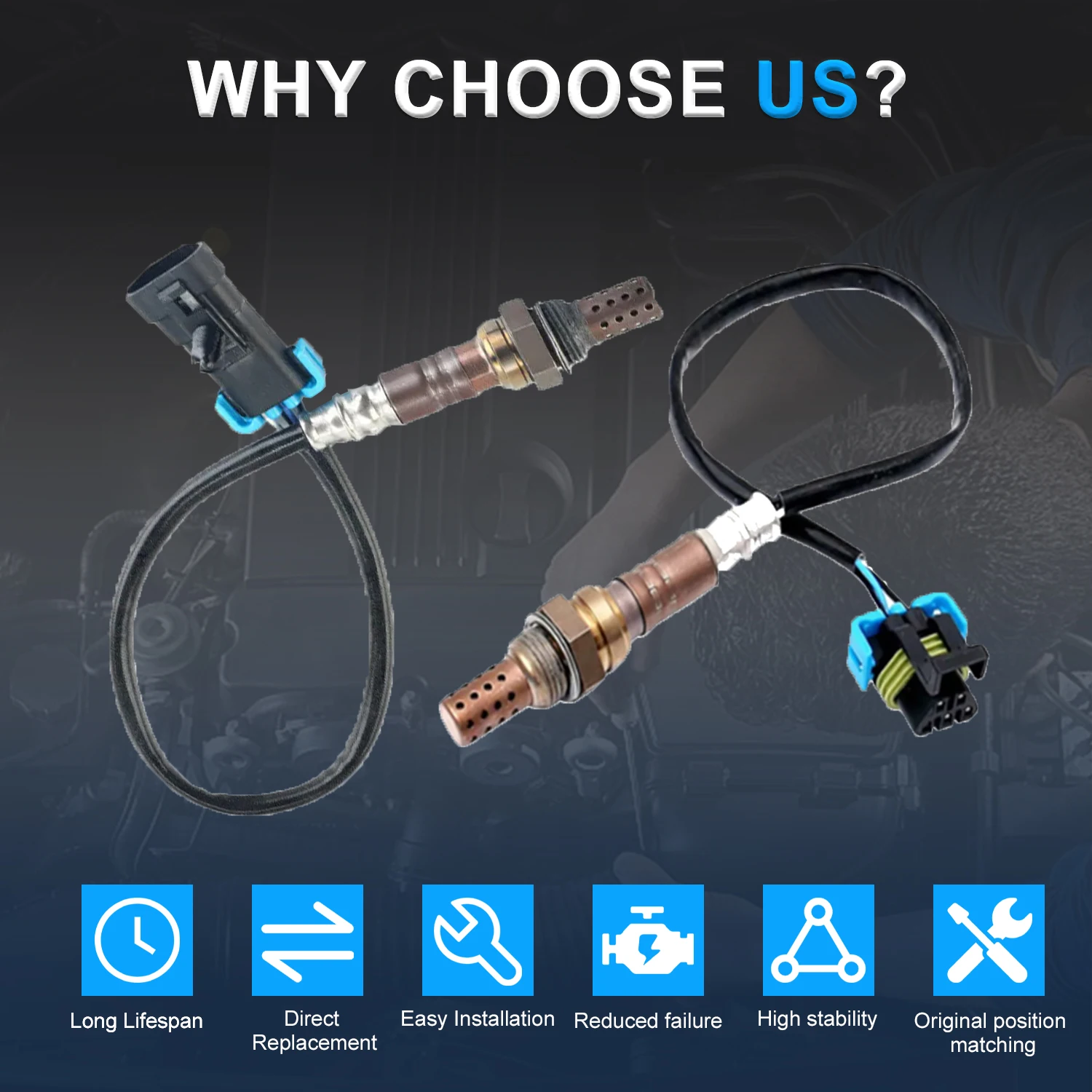 2 шт., передний и задний кислородный зонд Lambda 12617648 12629659 для ...