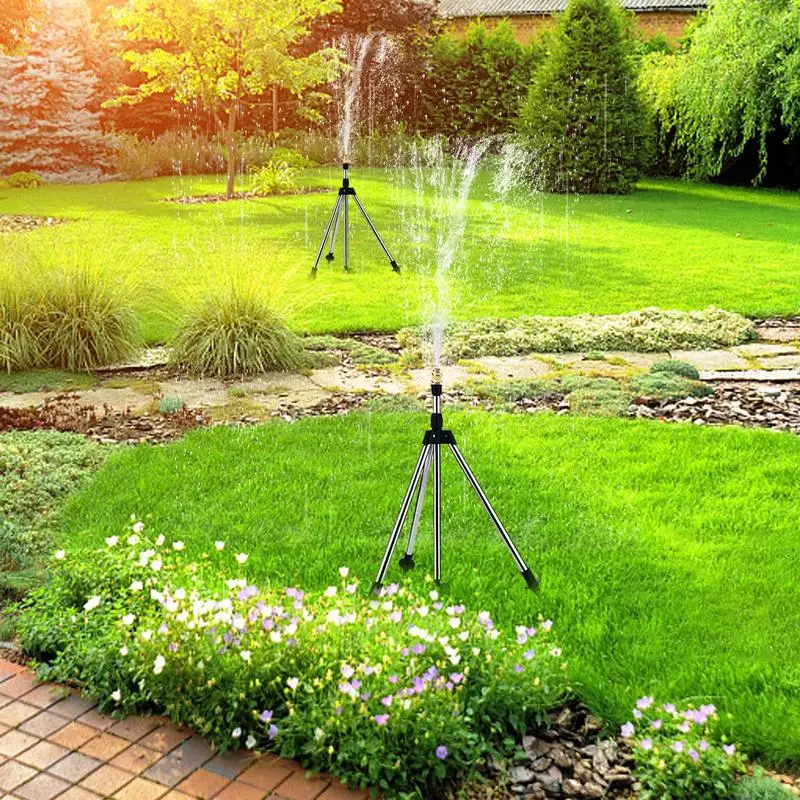 Sprinkler Tripod Set Telescopic Water Sprinkler Garden Kit Large Area ...