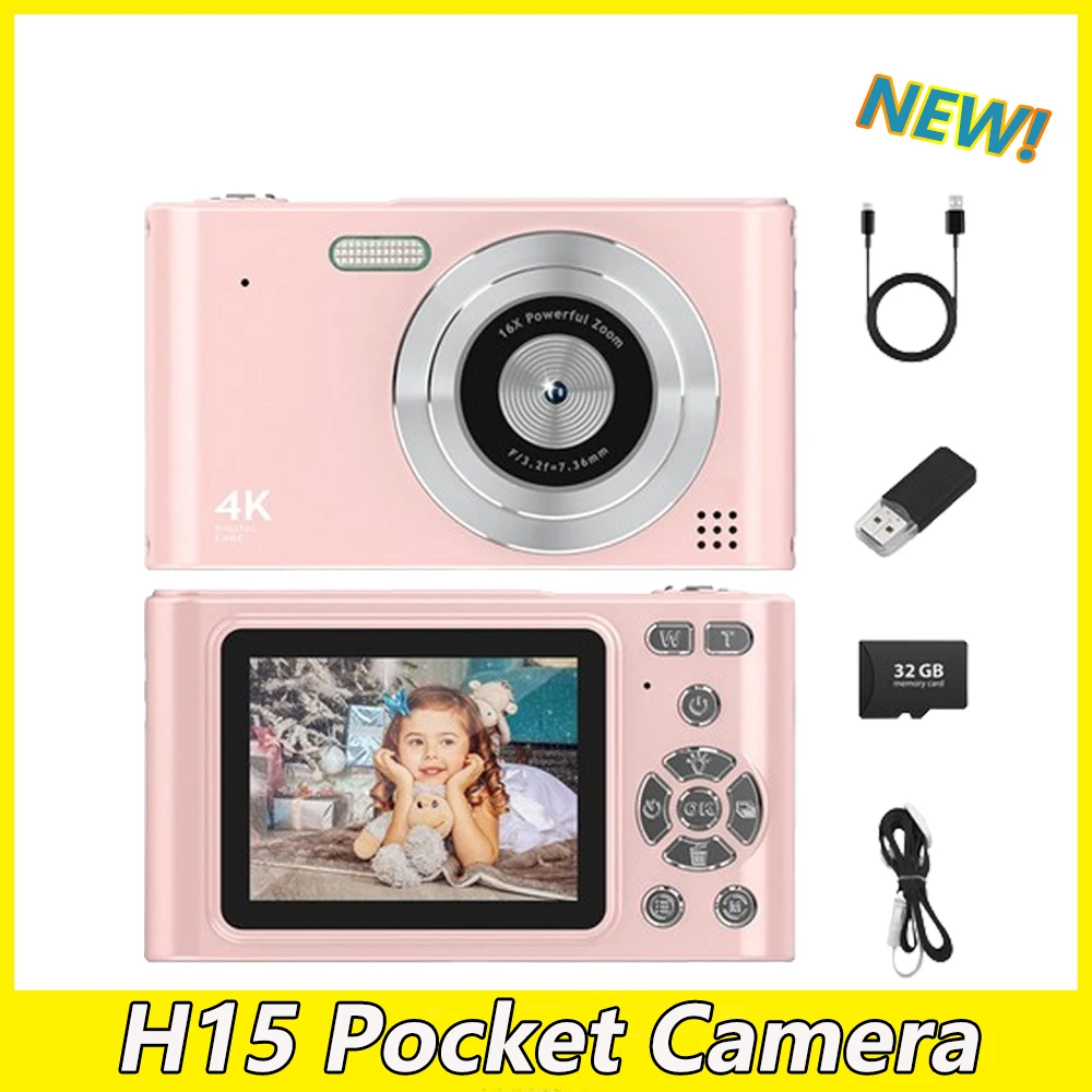 H15 Pocket Camera Entry Level Retro Digital Student Camera Outdoor ...