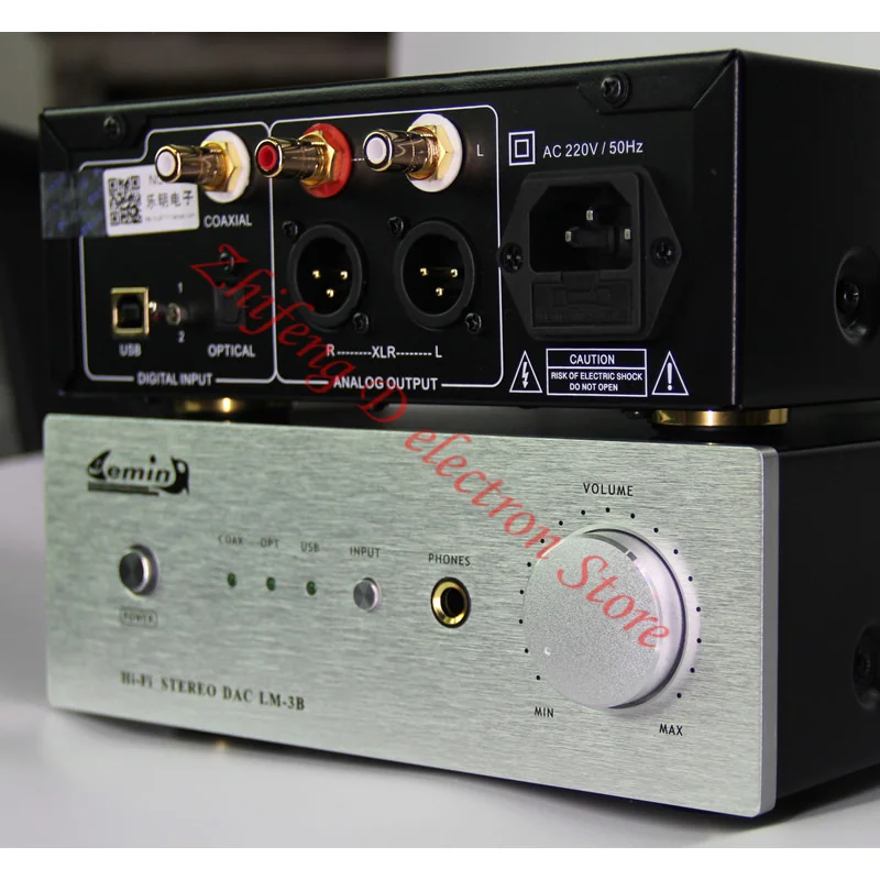 DAC dual PCM1794 HIFI decoder USB ear amplifier fiber coaxial stereo ...