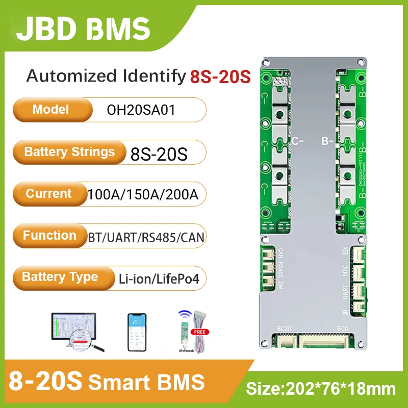 Плата защиты баланса JBD BMS LiFePo4 | AliExpress