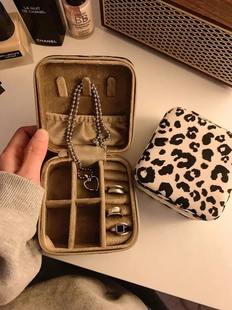 Кожаная портативная шкатулка для украшений | AliExpress