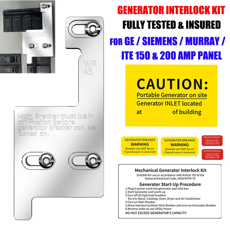 200 Amp Interlock Generator | Generatorb.com