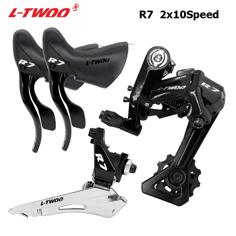 LTWOO R7 2X10S 20 Speed Road Bikes Groupset Shift Lever Front Rear Derailleur 10v 20v Bike Kit ...