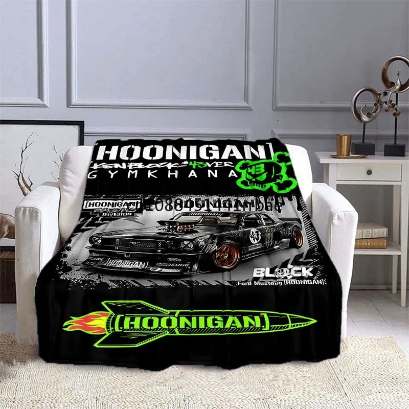 HOONIGAN RACING CAR Priended Blankets,Throw Blanket,for Bedroom Living ...