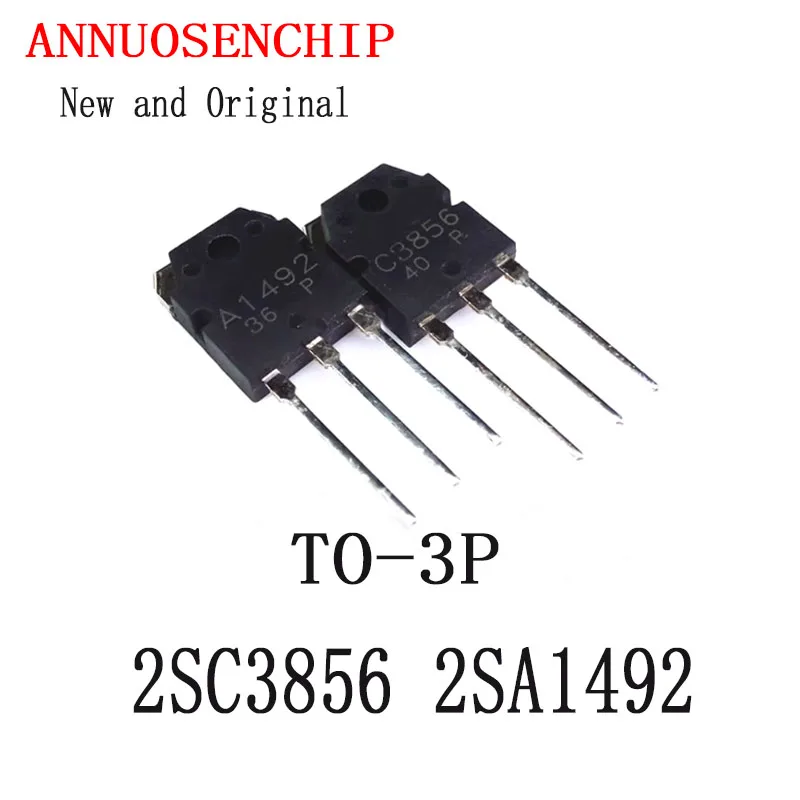 4PCS New And Original (2pcs 2SC3856+2pcs 2SA1492) C3856 TO3P A1492 TO ...