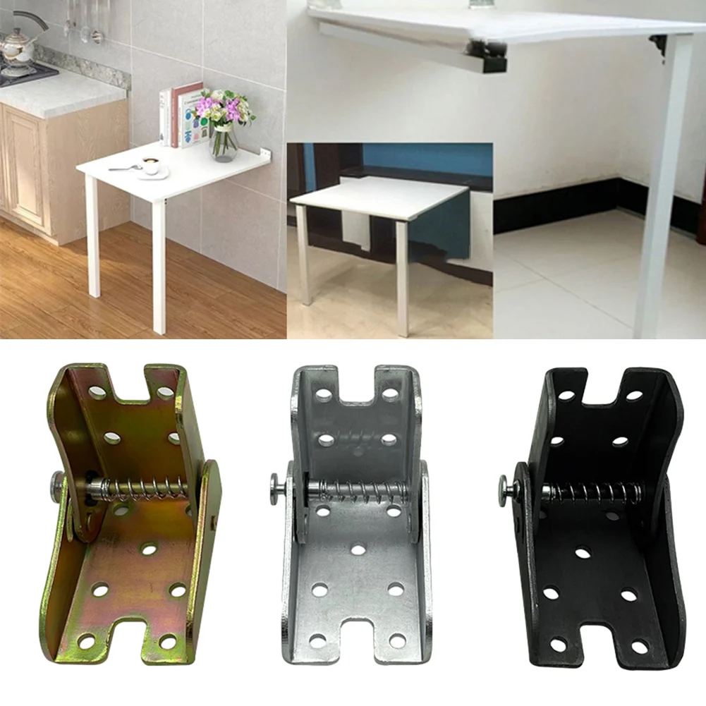 90 Degree Self-Locking Folding Steel Hinge Table Legs Brackets Sofa Bed ...