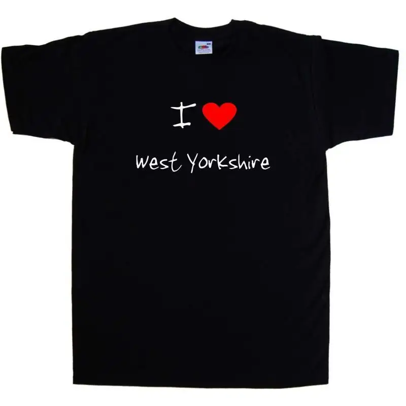Футболка I Love Heart West Yorkshire | AliExpress