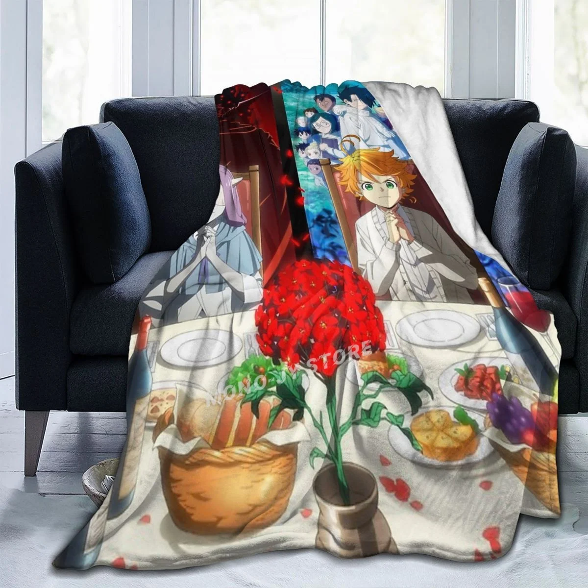 4K The Promised Neverland 2nd Season (Yakusoku No Neverland) Throw ...