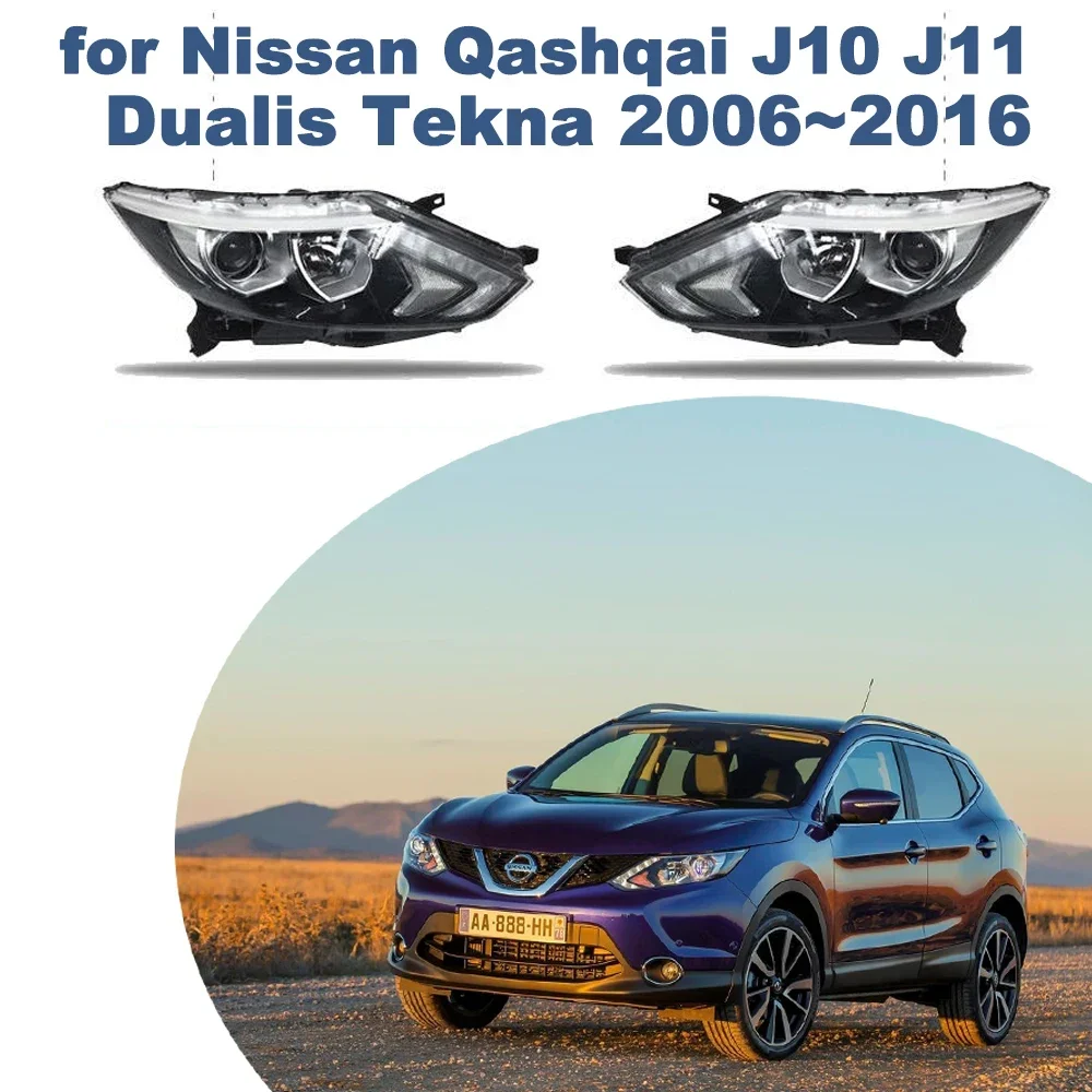 Автомобильные фары в сборе для Nissan Qashqai J10 J11 Dualis Tekna 2006 ...
