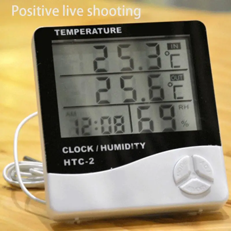 LCD Electronic Digital Temperature Humidity Meter Thermometer ...