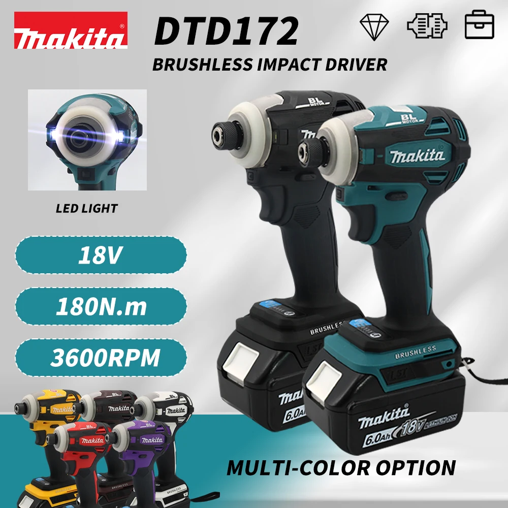 Makita DTD172 Ударная дрель 18В | AliExpress