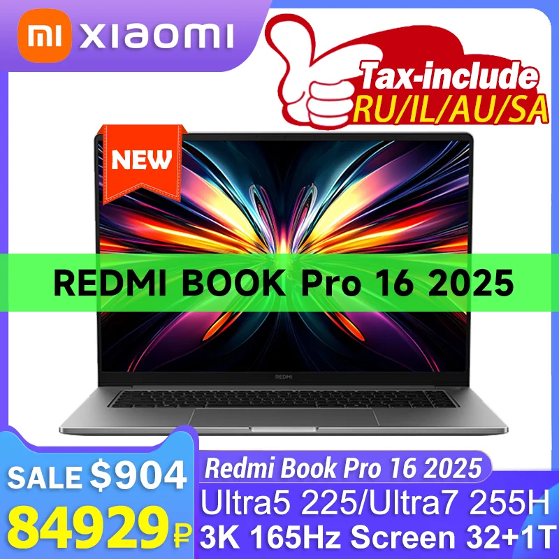Xiaomi RedmiBook Pro 16 2025 Ultra 32 ГБ 1 ТБ | AliExpress