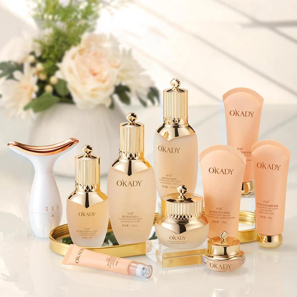 Набор для ухода за кожей, Тоник для лица, эссенция, крем для глаз ...