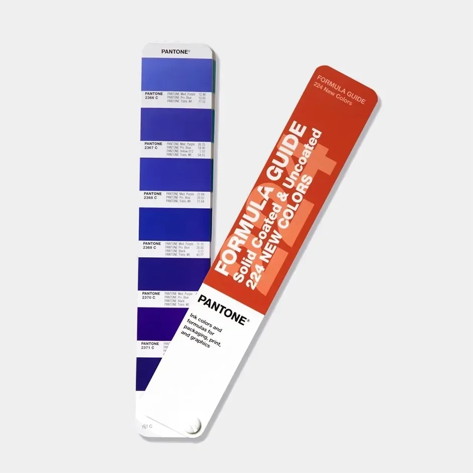 Pantone FORMULA GUIDE Книга цветов с однотонным покрытием и без ...