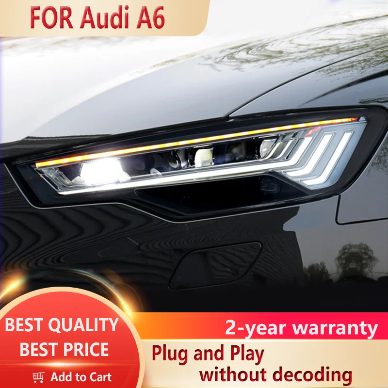 Применимо к сборке фар Audi A6 12-18 A6, Модифицированная фара C7 в полном размере | AliExpress