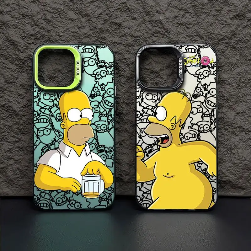Cartoons Homers Simpsons Case for Samsung A73 A72 A55 A54 A53 A35 A34 ...