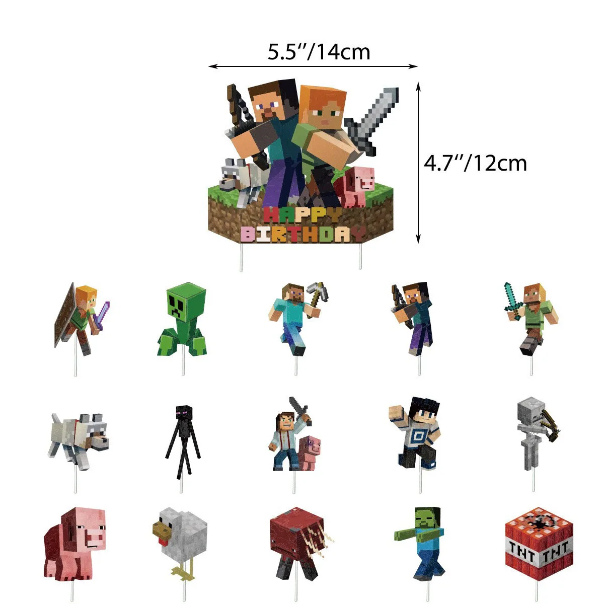 Набор фигурок Minecraft "Мой мир", 16 шт. | AliExpress