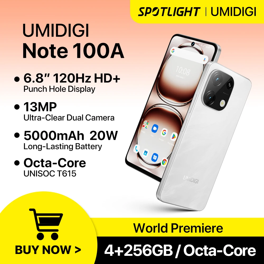 Смартфон UMIDIGI Note 100, 4/256ГБ | AliExpress