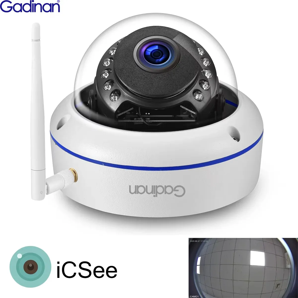 Gadinan купольная Wi-Fi камера HD 5Мп | AliExpress