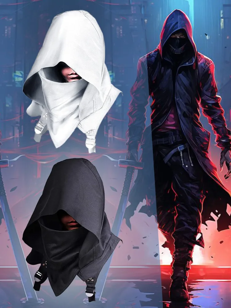 Мужская винтажная Пиратская накидка с капюшоном, костюмы для косплея в ...