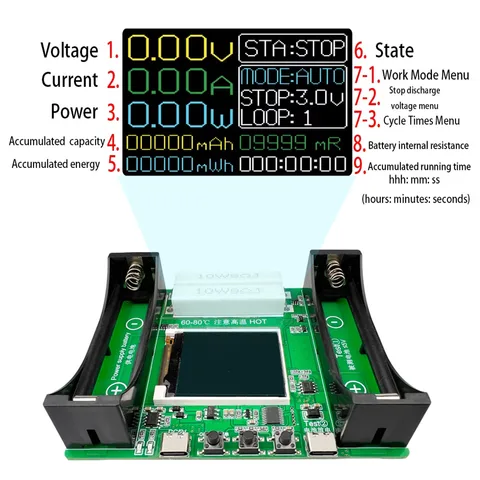 Display battery capacity 18650 - купить недорого | AliExpress