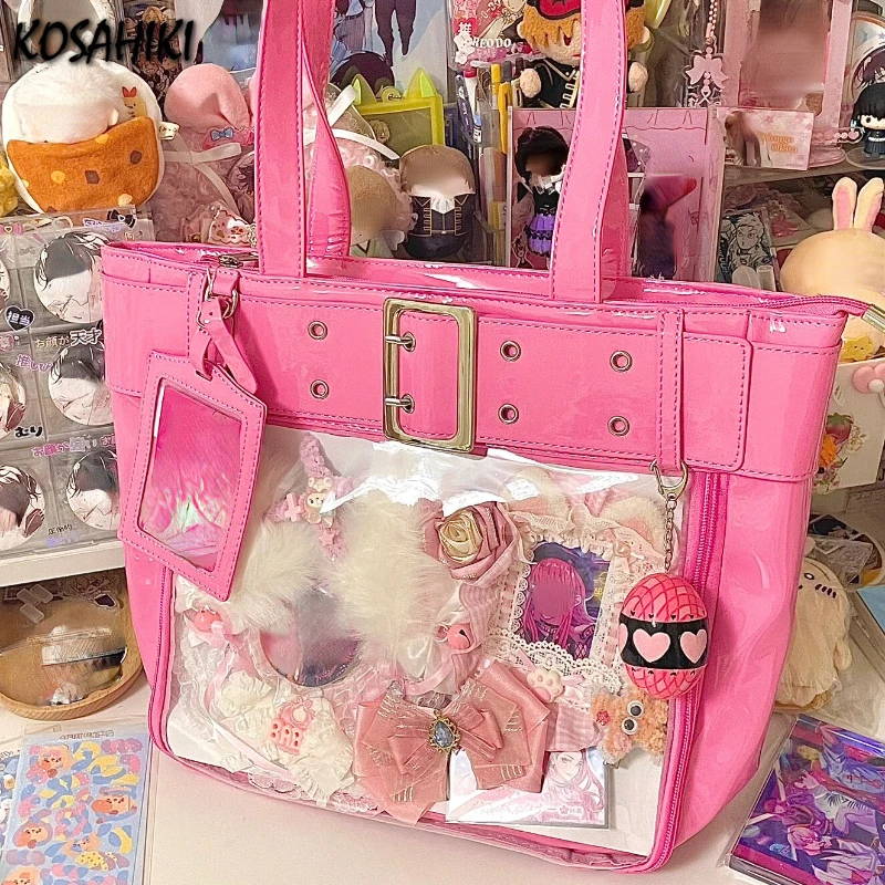 Женская прозрачная сумка на плечо Y2k | AliExpress