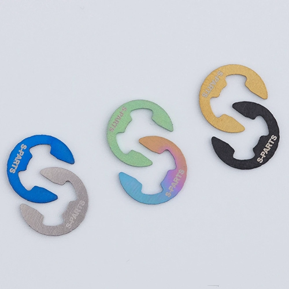 Стопорный зажим типа E M4/M5/M6/M8/M10 C4 GR5, 1 шт., титановый сплав ...