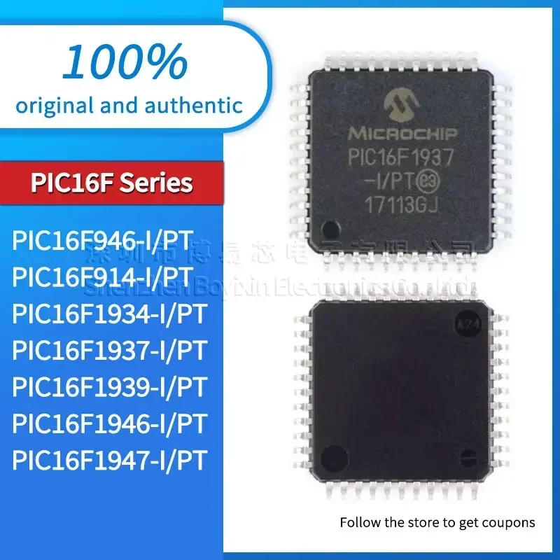 PIC16F946 PIC16F1934 PIC16F1937 PIC16F1939 PIC16F1946 PIC16F1947 PIC16F914 -I/PT plastic ...