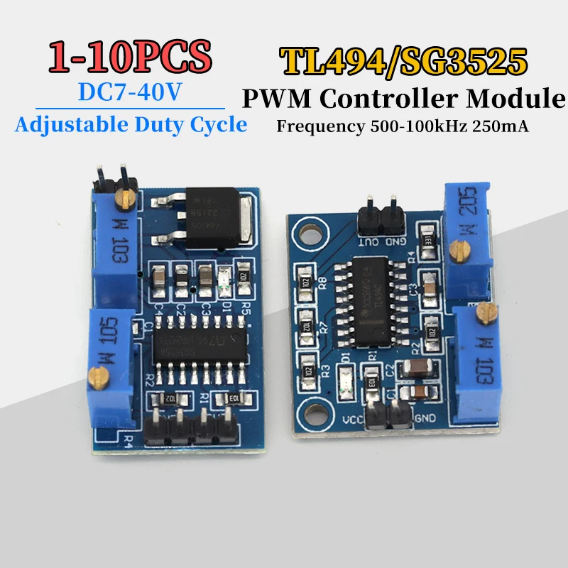1-10 шт. TL494/SG3525 модуль ШИМ-контроллера 5 В с регулируемой ...