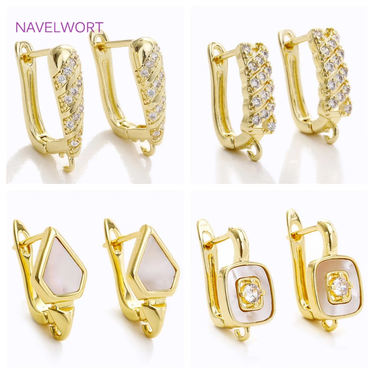 Швензы для сережек с покрытием из 18-каратного золота | AliExpress