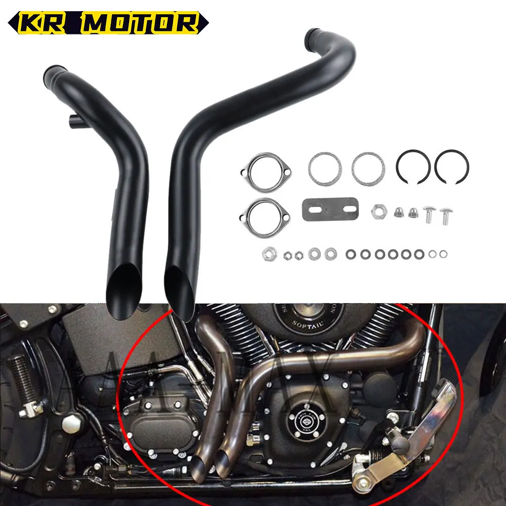 Для Harley T7 Softail Bobber Custom Sportster XL883 X48 X72 Fat Boy Street выхлопная труба ...