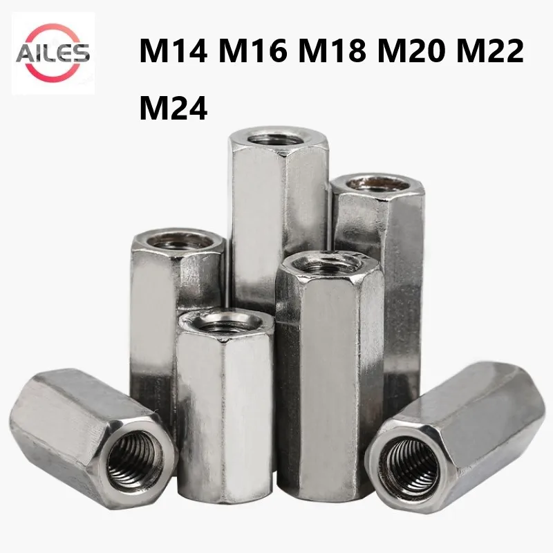Шестигранные удлинительные муфты из нержавеющей стали M14-M24 | AliExpress
