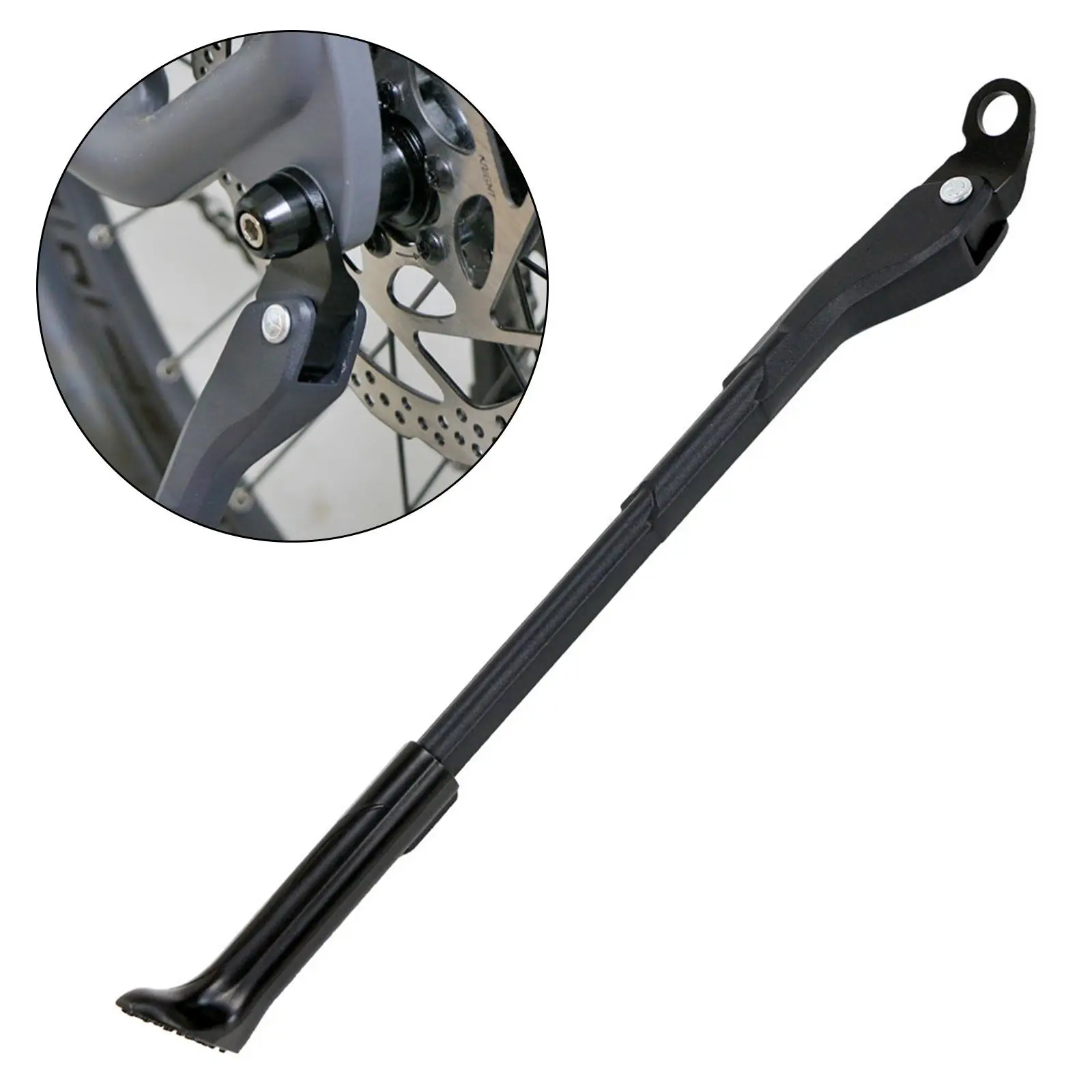 Adjustable Bike Kickstand Cycling Resting Foot Brace Aluminum Alloy ...