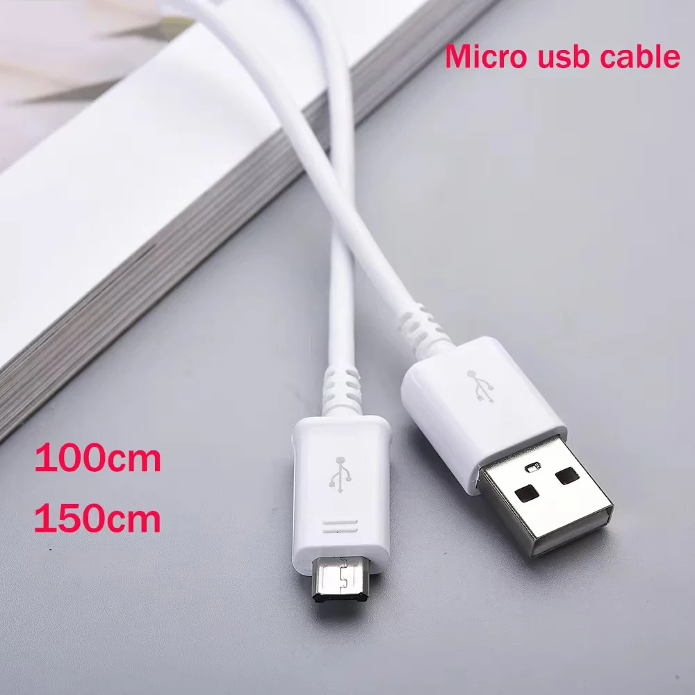 Оригинальный кабель для Samsung Micro USB 100/150 см, зарядное устройство, шнур для передачи ...