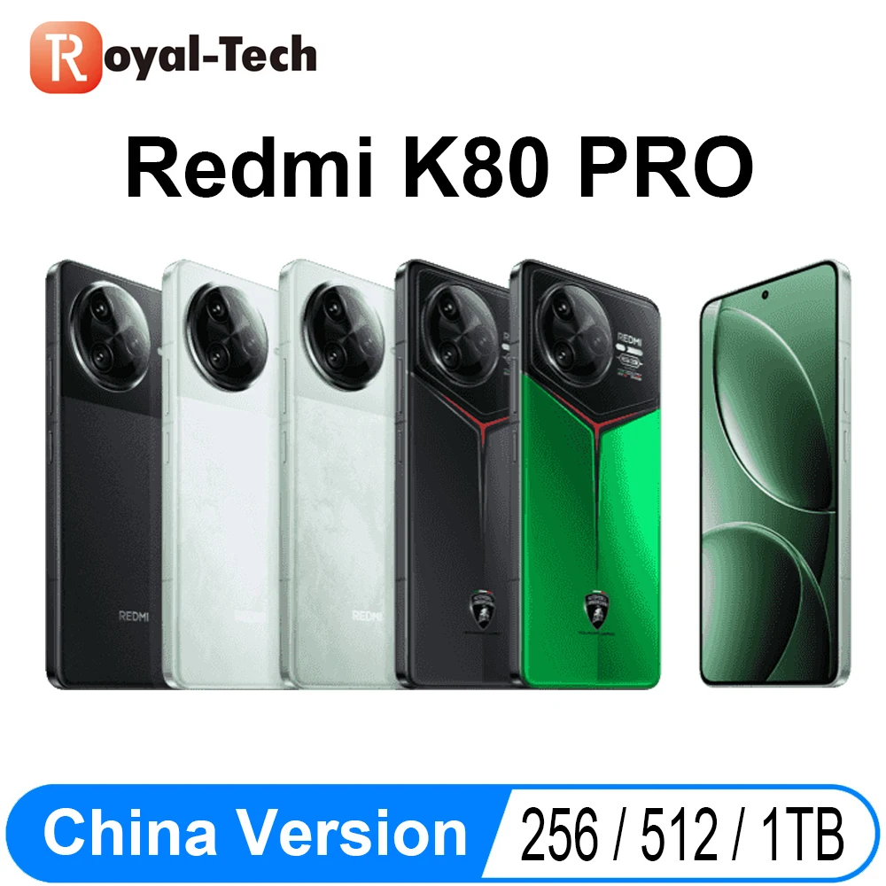 Оригинальный смартфон Xiaomi Redmi K80 PRO 5G, 6,67 дюйма, 120 Гц, 2K дисплей, Snapdragon 8 ...