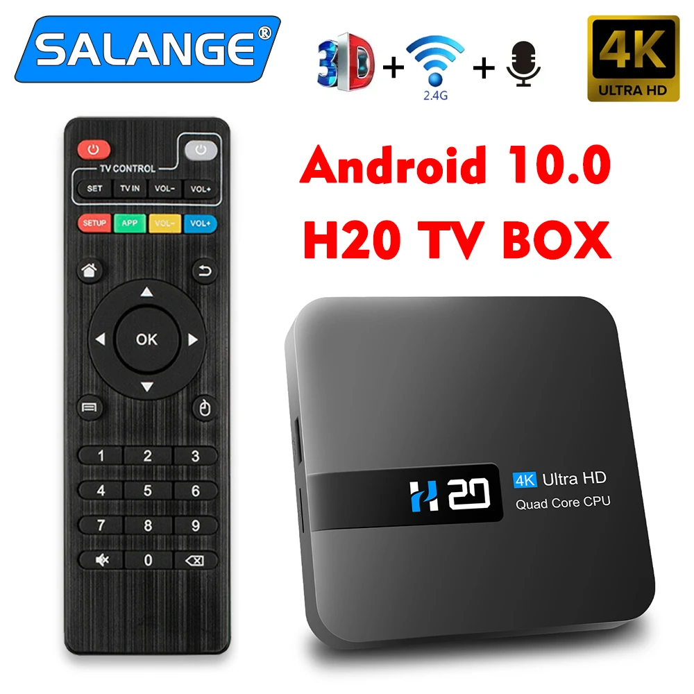 H20 Smart Android TV Box Android 10.0 1 ГБ 8 ГБ 4K HD Voice Assistant ...