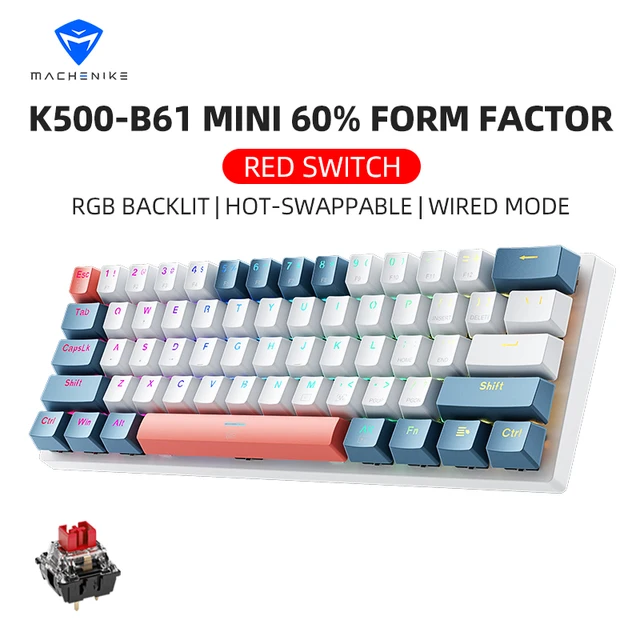Machenike K500-B61 Мини-механическая игровая клавиатура Проводная ...
