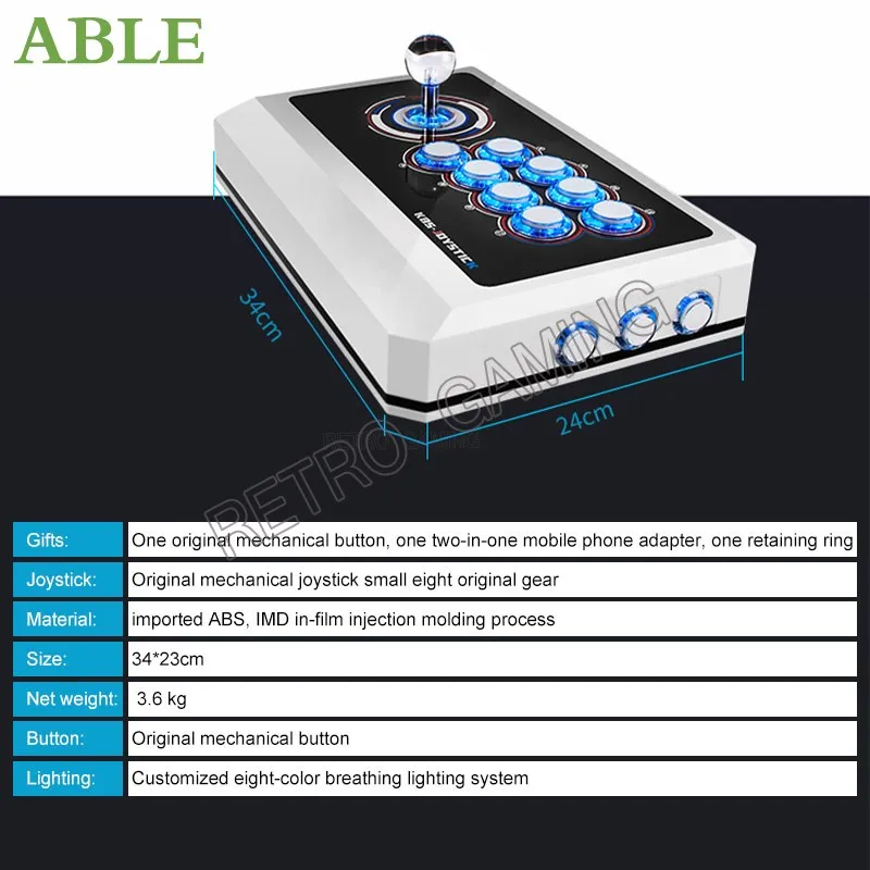 R3 Arcade Console Fighting Rocker Original SANWA Joystick Zero De | Car ...