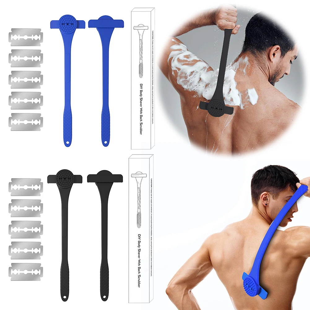 2 в 1 Мужская бритва с длинной ручкой, нож для бритья ...