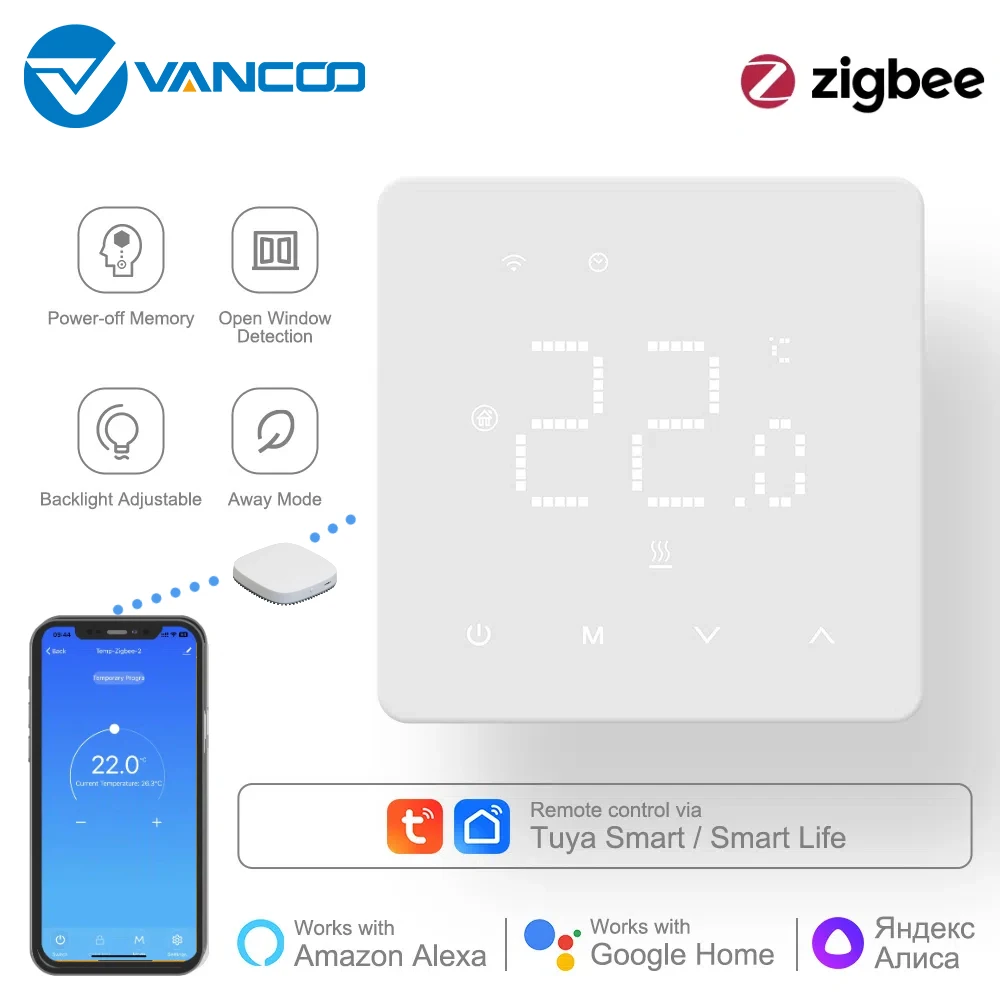 Умный термостат Tuya Zigbee | AliExpress