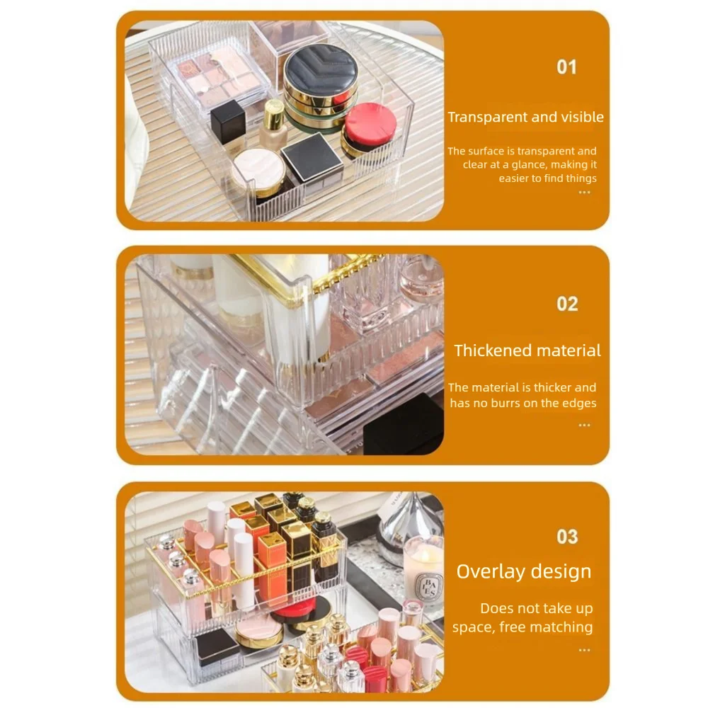Non-slip 18-Slot Lip Gloss Holder Transparent Detachable Lipstick ...